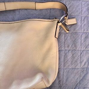 Coach | Bags | Coach Pebbled Leather Hobostyle Bag Sand Color | Poshmark